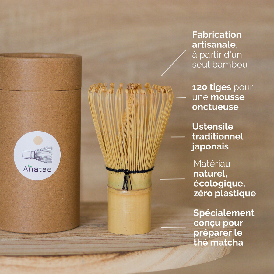 KIT MATCHA : thé matcha cérémonie et fouet en bambou chasen – Anatae
