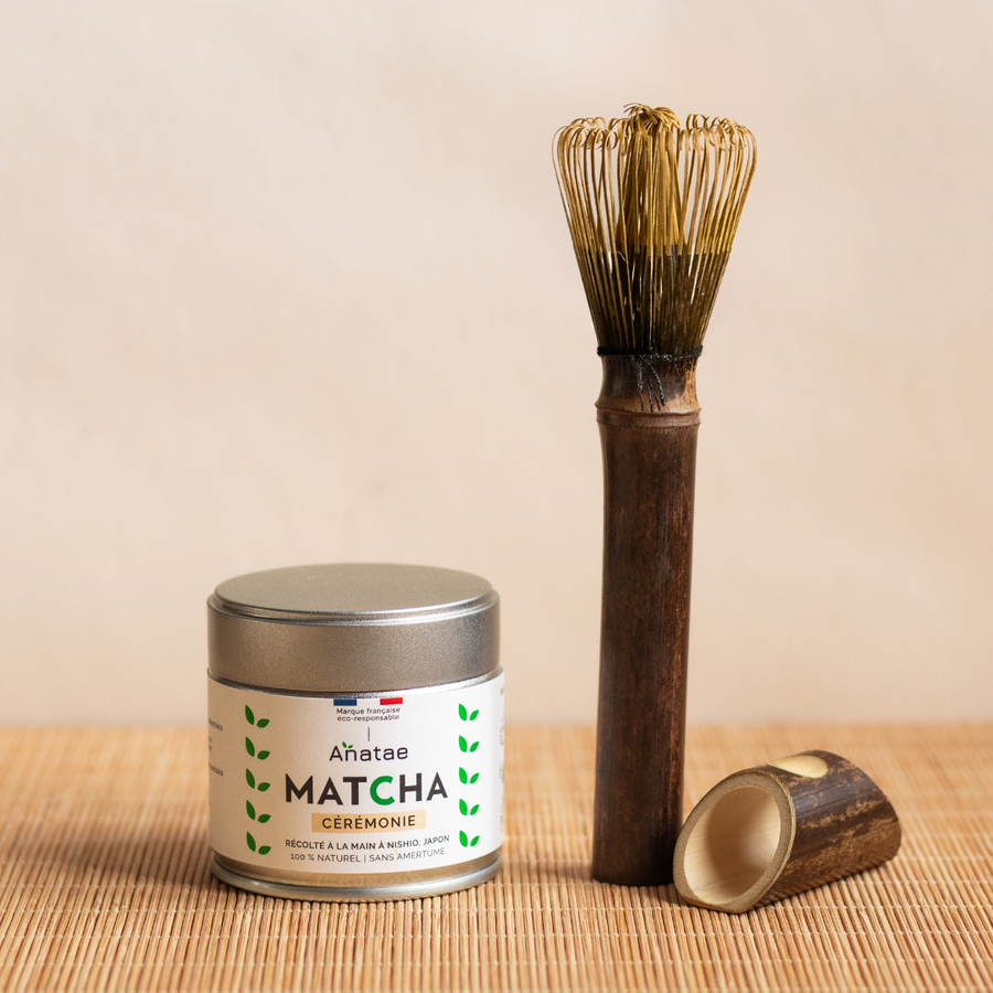 KIT MATCHA : thé matcha cérémonie et fouet en bambou chasen – Anatae